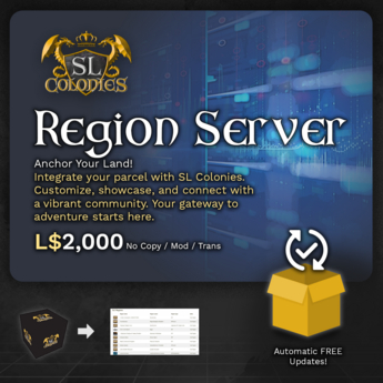 Second Life Marketplace - [SL Colonies] Essentials :: Region Server
